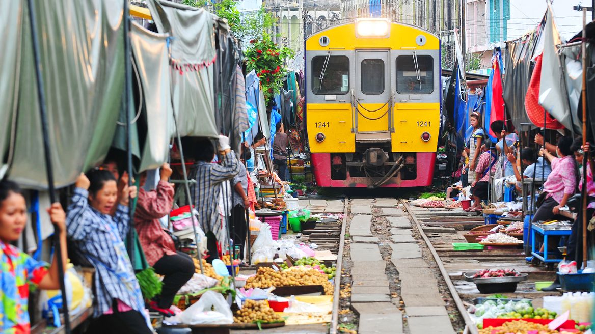 Amphawa Floating Market & Maeklong Railway Market Tour | See The Market ...