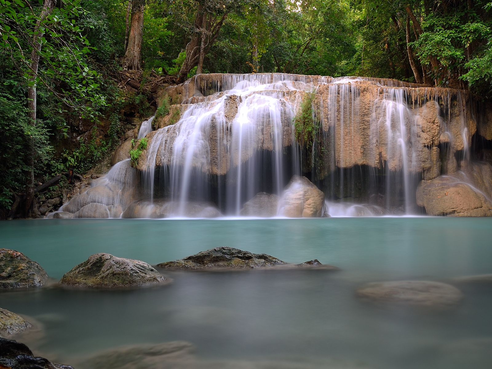 erawan waterfall, erawan national park, kanchanaburi | TakeMeTour